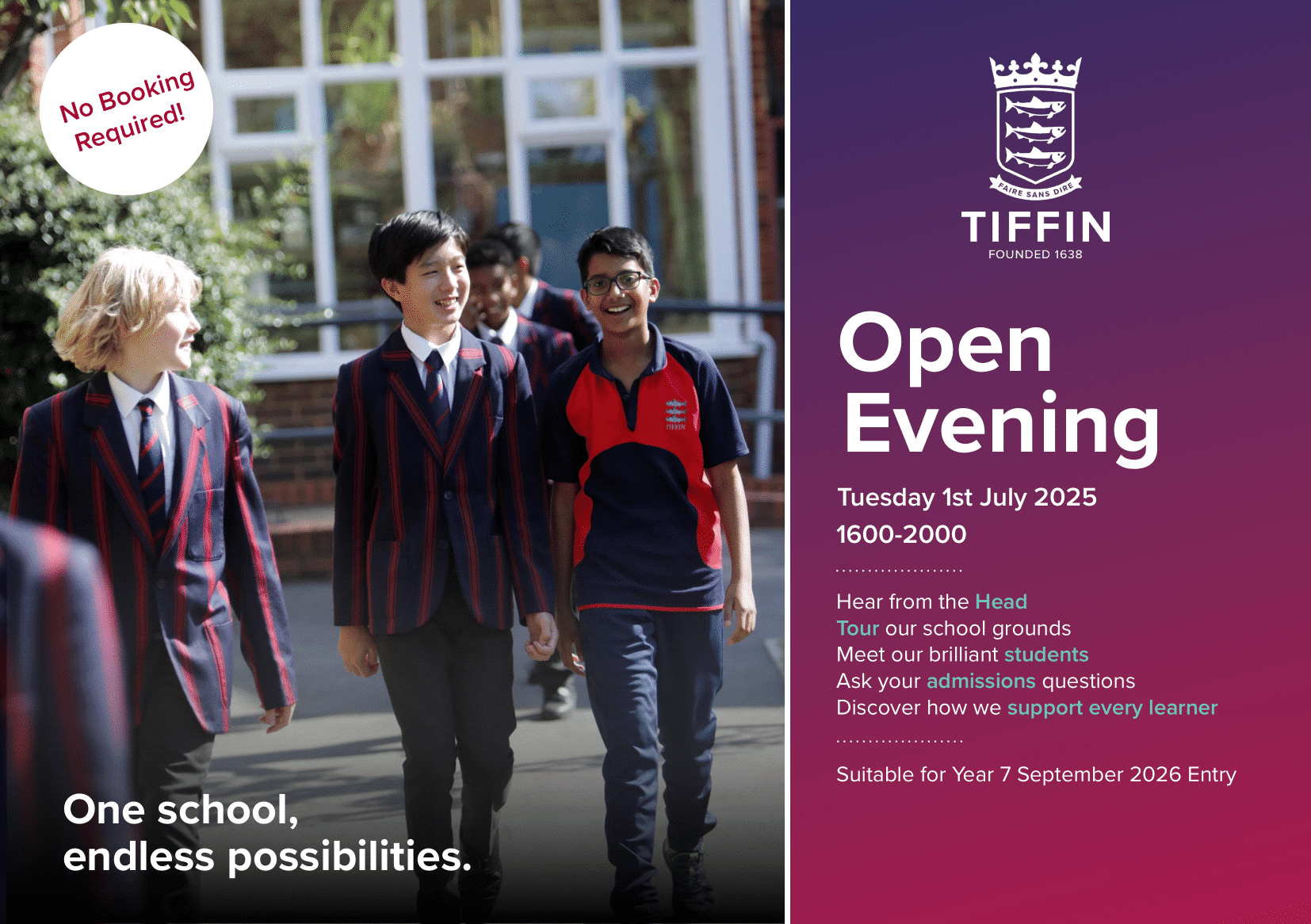 Tiffin School Open Evenings - Tiffin School
